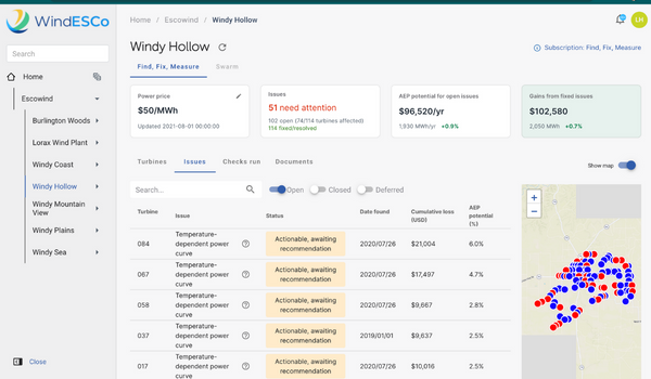 WindESCo | Wind Plant Performance and Reliability | Wake Steering